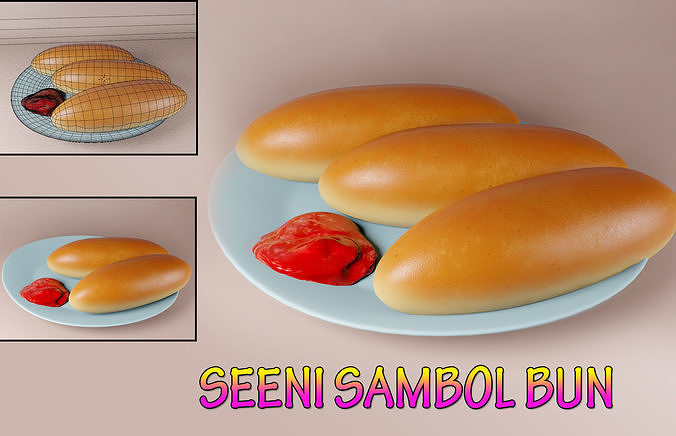 3D model SEENI SAMBOL BUN VR / AR / low-poly | CGTrader