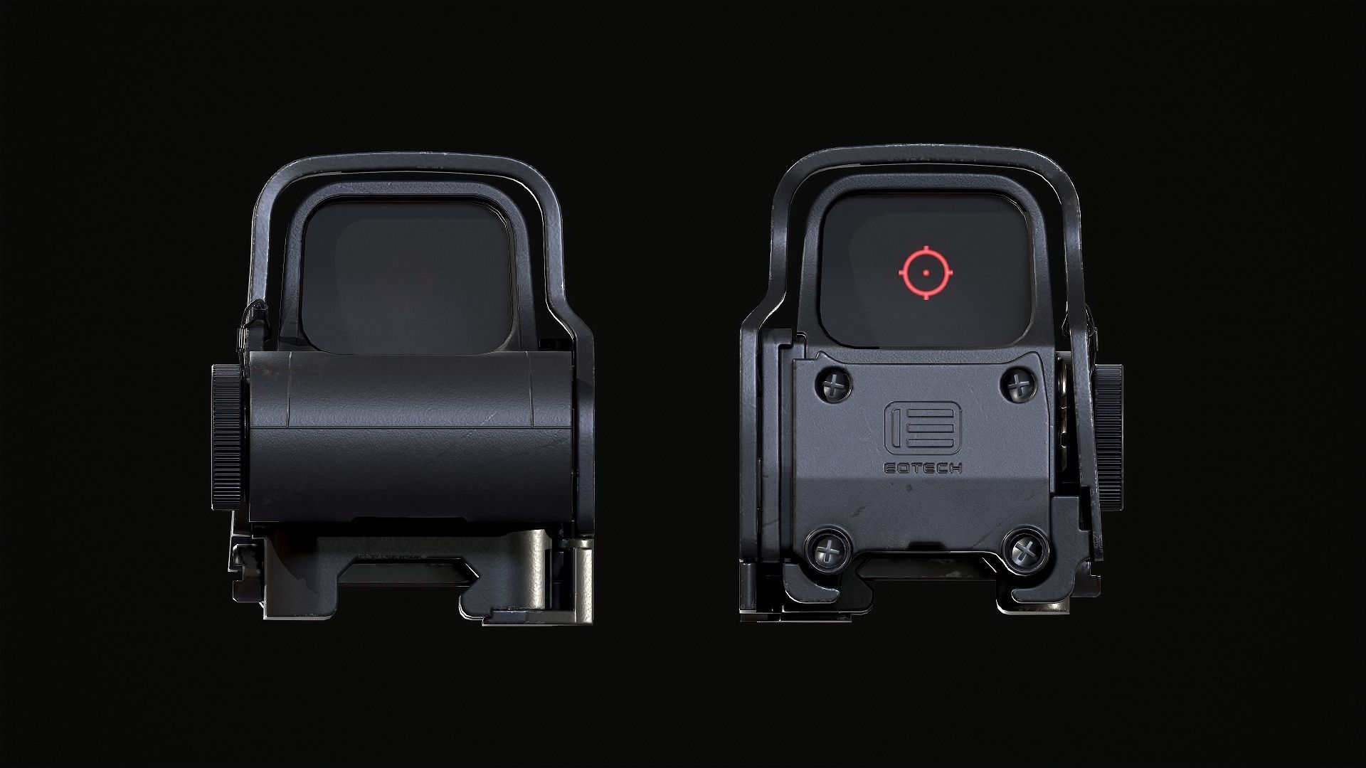 3D model Holographic Weapon Sight Eotech EXPS3 VR / AR / low-poly | CGTrader