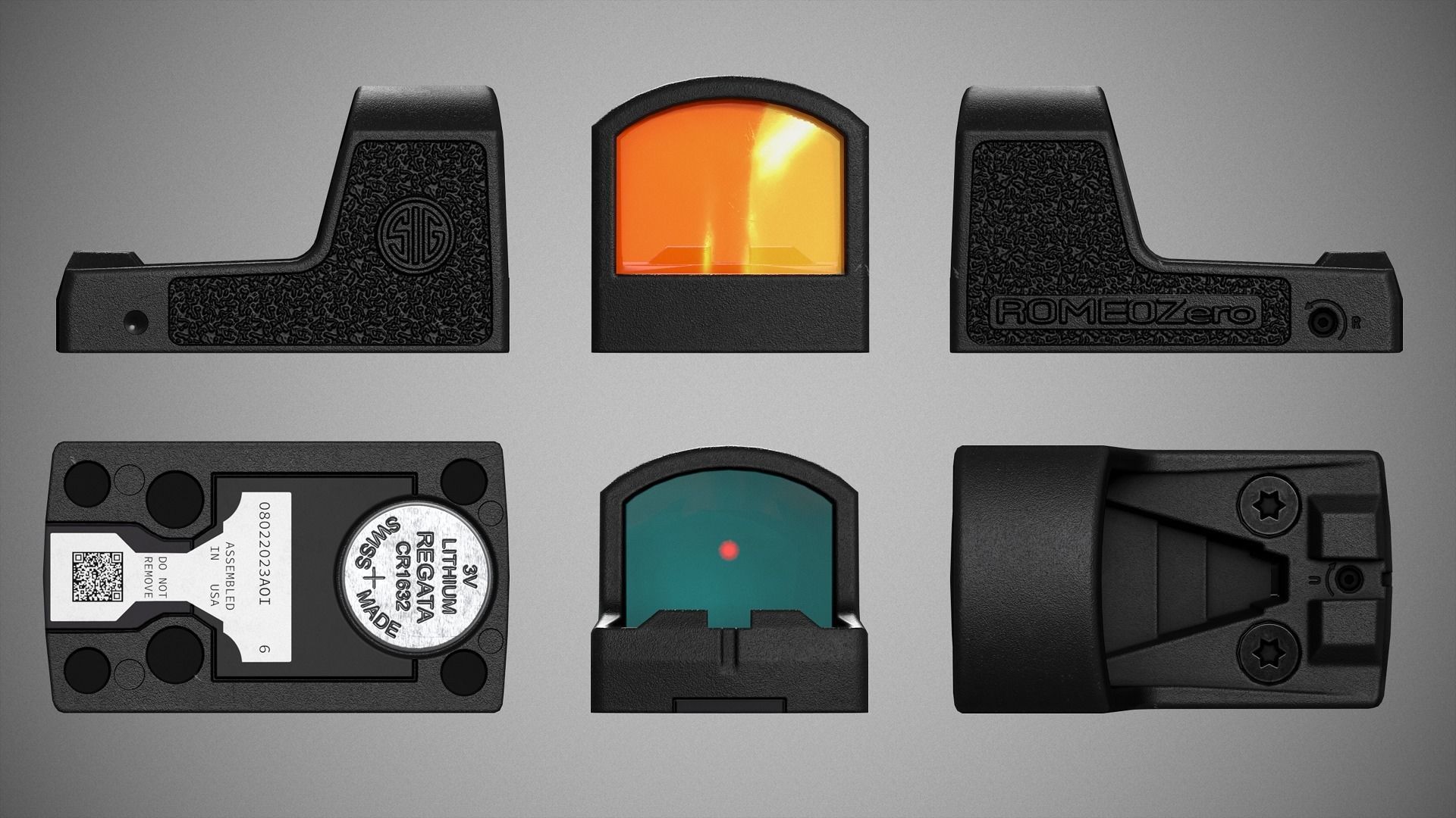 Romeo Zero Reflex Sight 3D model | CGTrader