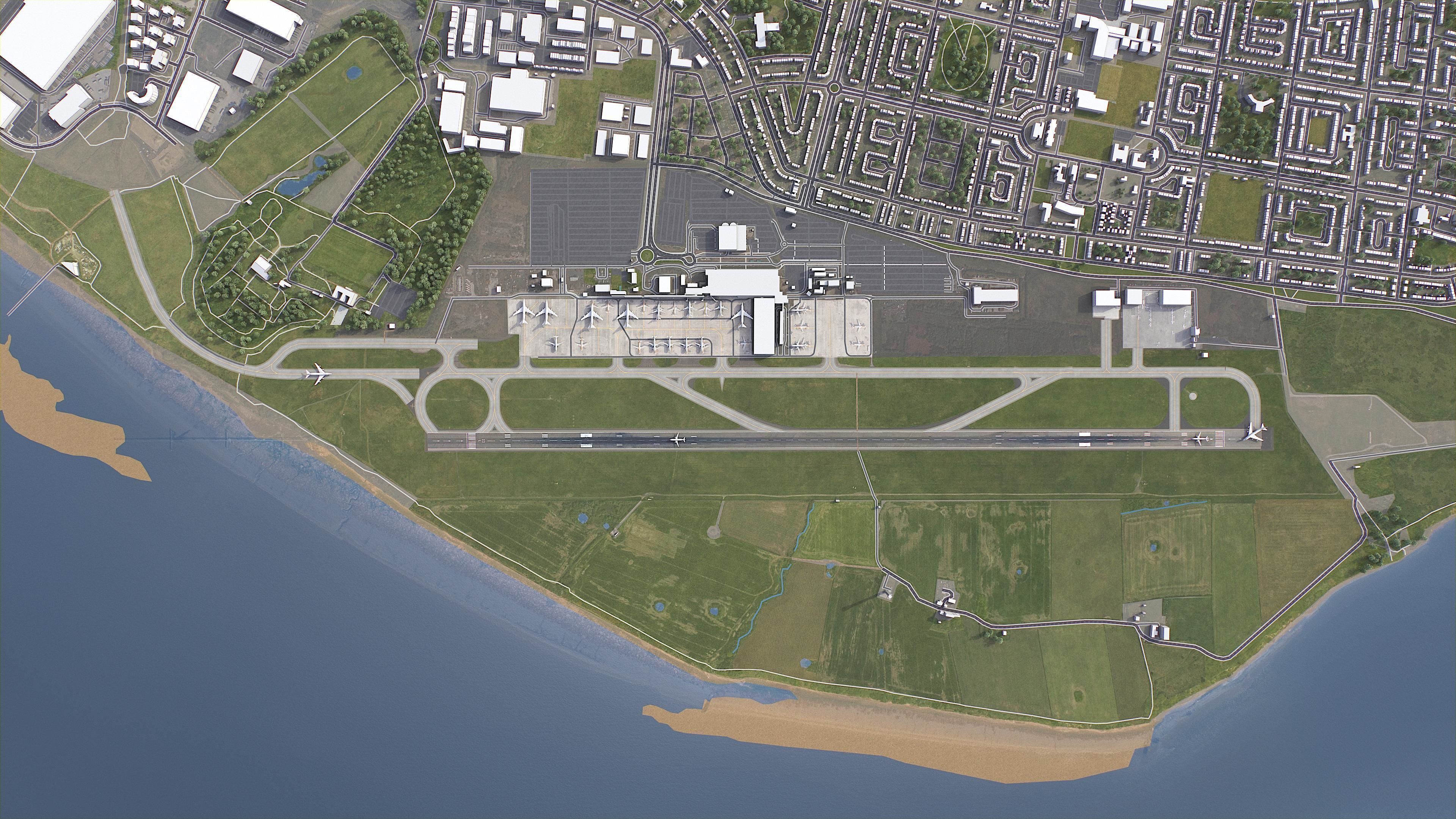 3D model Liverpool Airport VR / AR / low-poly | CGTrader