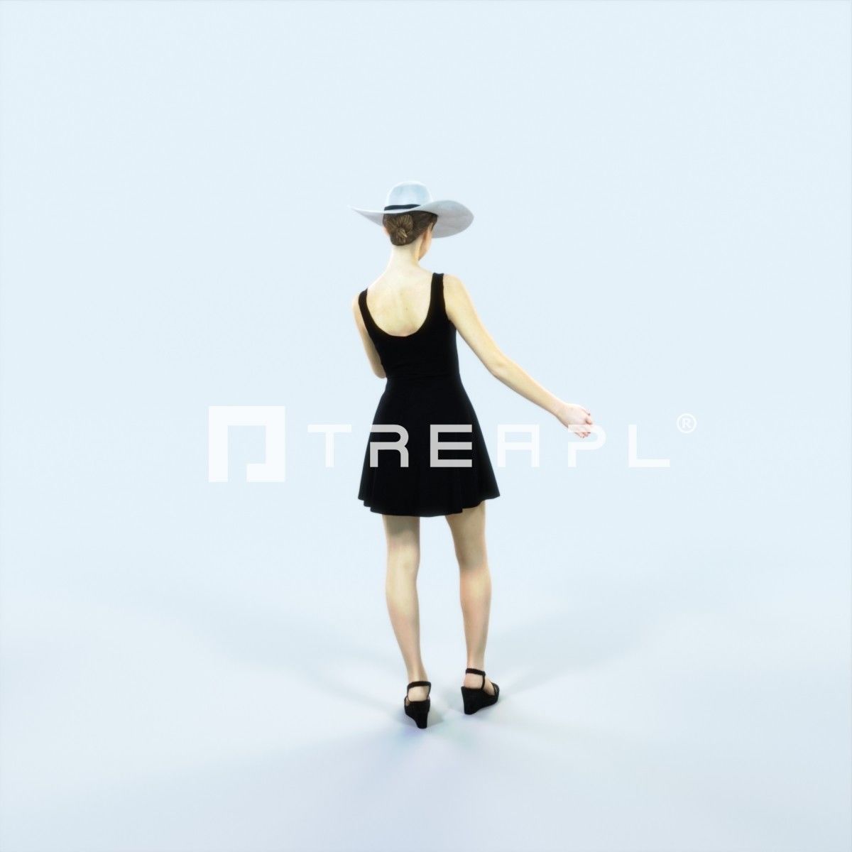 3D model Aspiration 13B pointing Couple Pointing Hat walking Casual ...