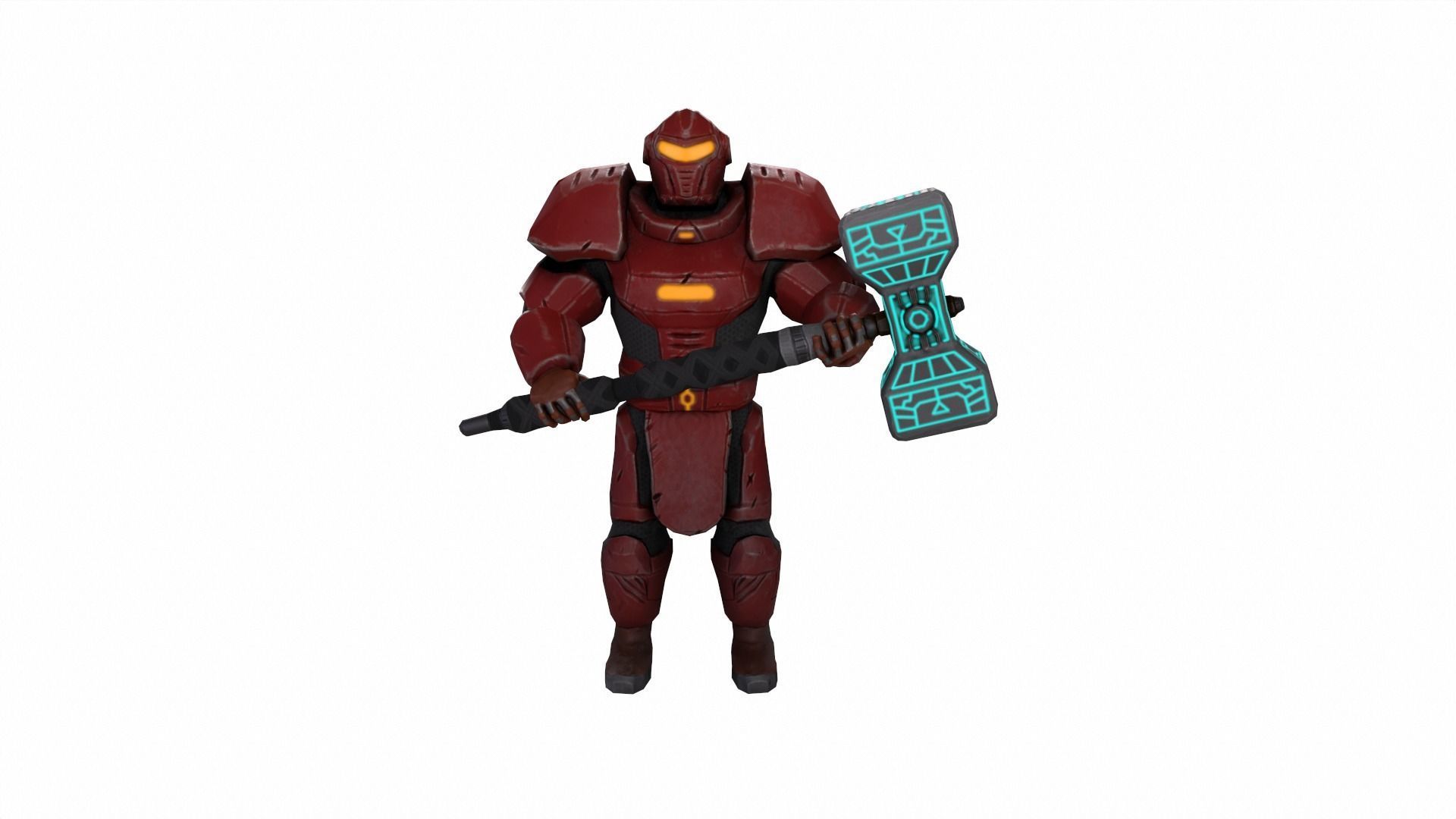 3D model Futuristic hitman hunter assassin cyborg killer Sci-fi VR / AR ...