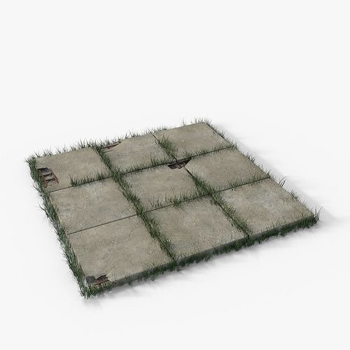 3D model Concrete Slabs VR / AR / low-poly | CGTrader