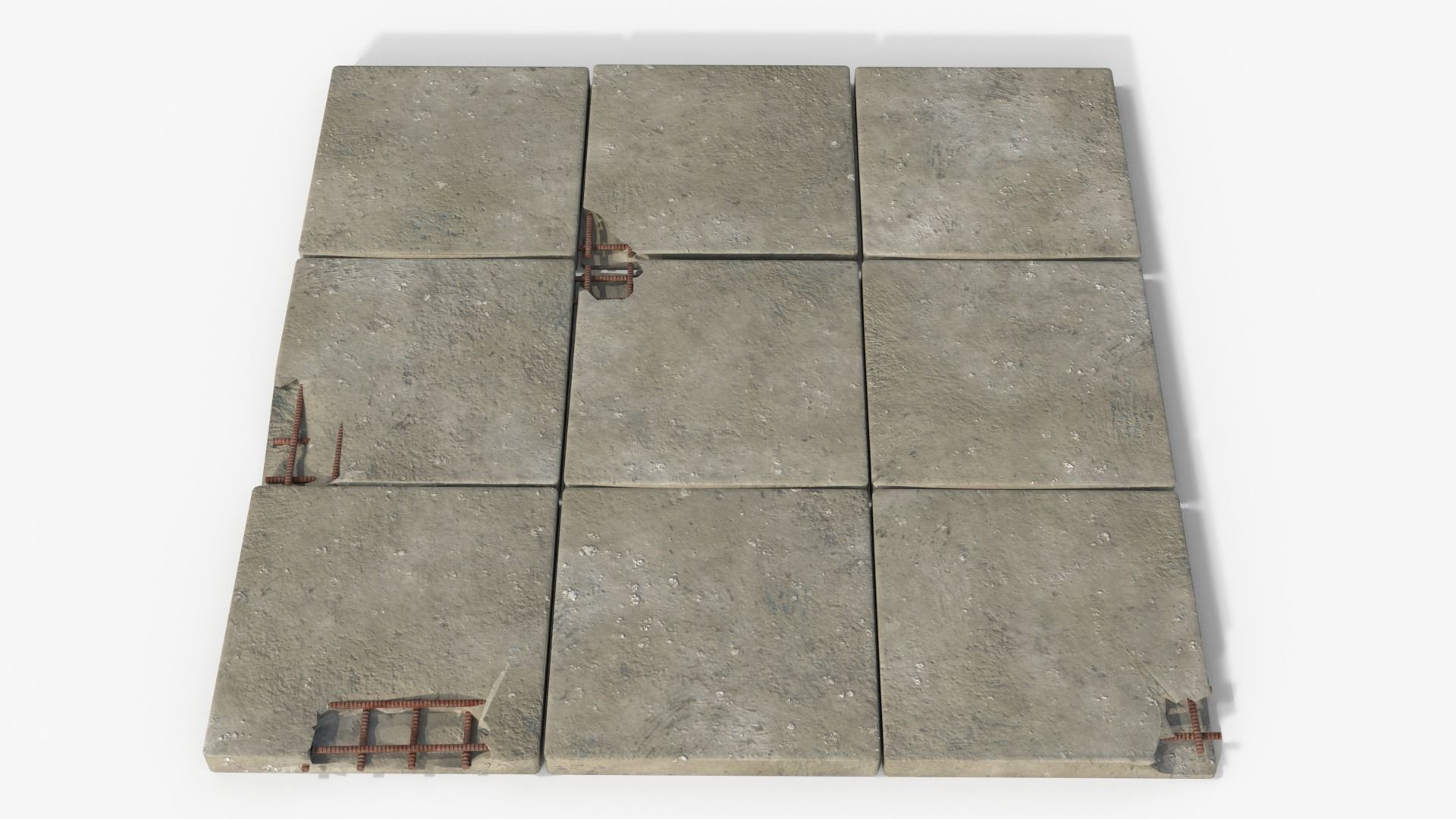 3D model Concrete Slabs VR / AR / low-poly | CGTrader