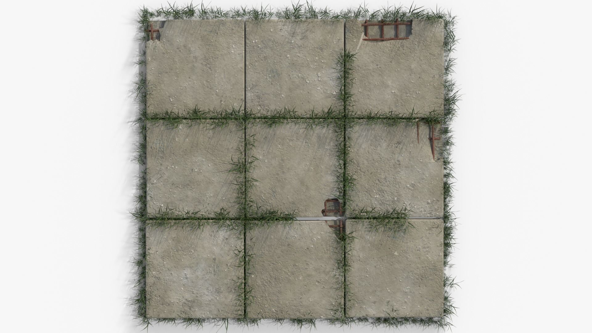 3D model Concrete Slabs VR / AR / low-poly | CGTrader