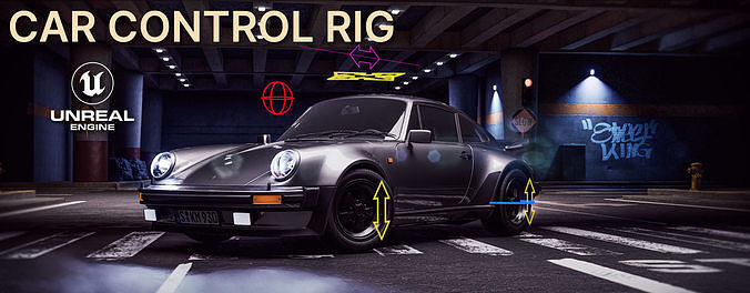 3D model Car Control Rig for Unreal Engine VR / AR / low-poly | CGTrader