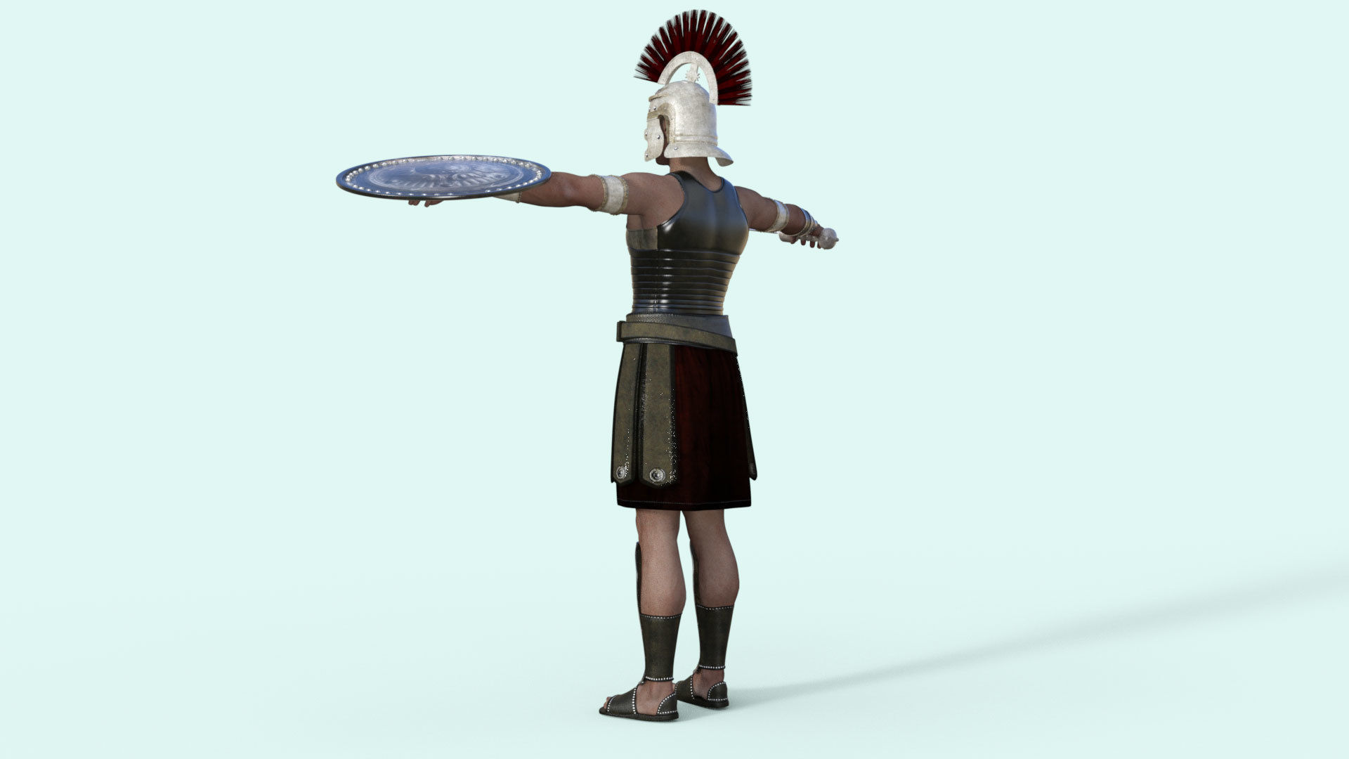 Roman Soldier Rigged 3D model rigged | CGTrader
