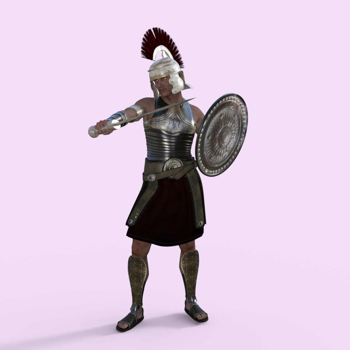 Roman Soldier Rigged 3D model rigged | CGTrader