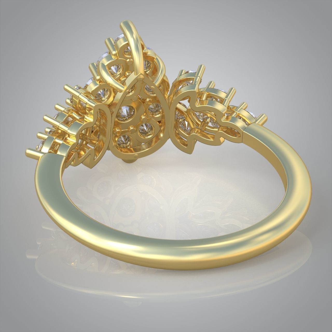 Diamond ring 0264 3D printable model free 3D model 3D printable | CGTrader
