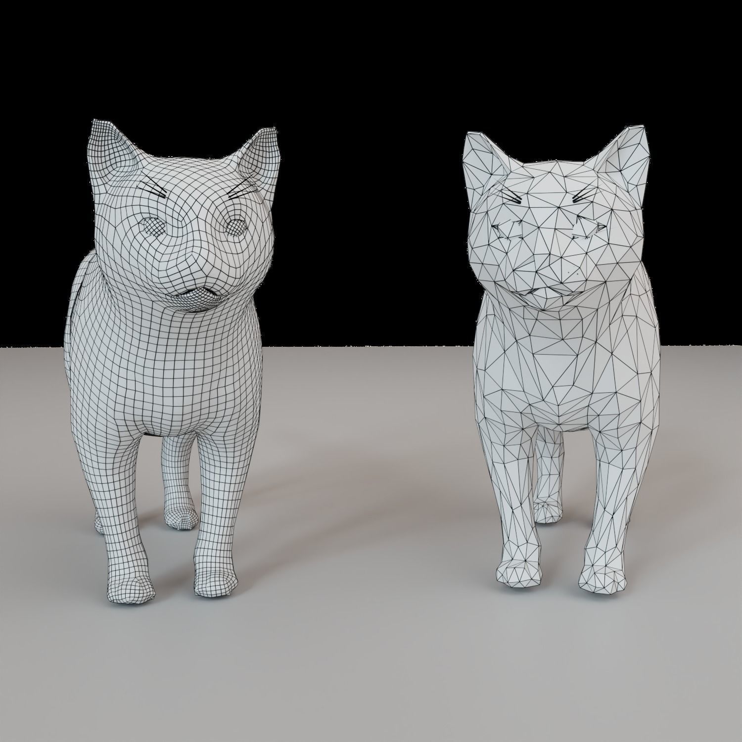 3D model Low Poly Cat Animal VR / AR / low-poly | CGTrader