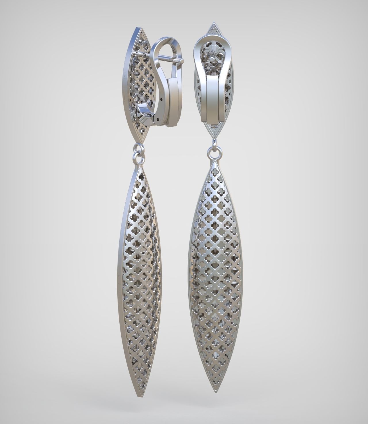 Earring model 333 3D printable model12 3D model 3D printable | CGTrader