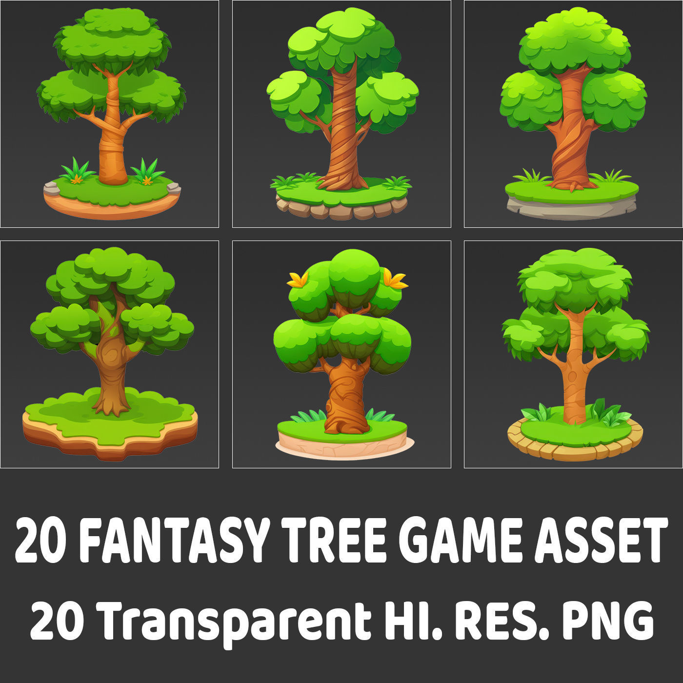 20 Fantasy Tree Game Asset Texture | CGTrader