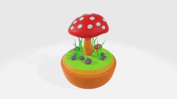 Mushroom 3D model | CGTrader