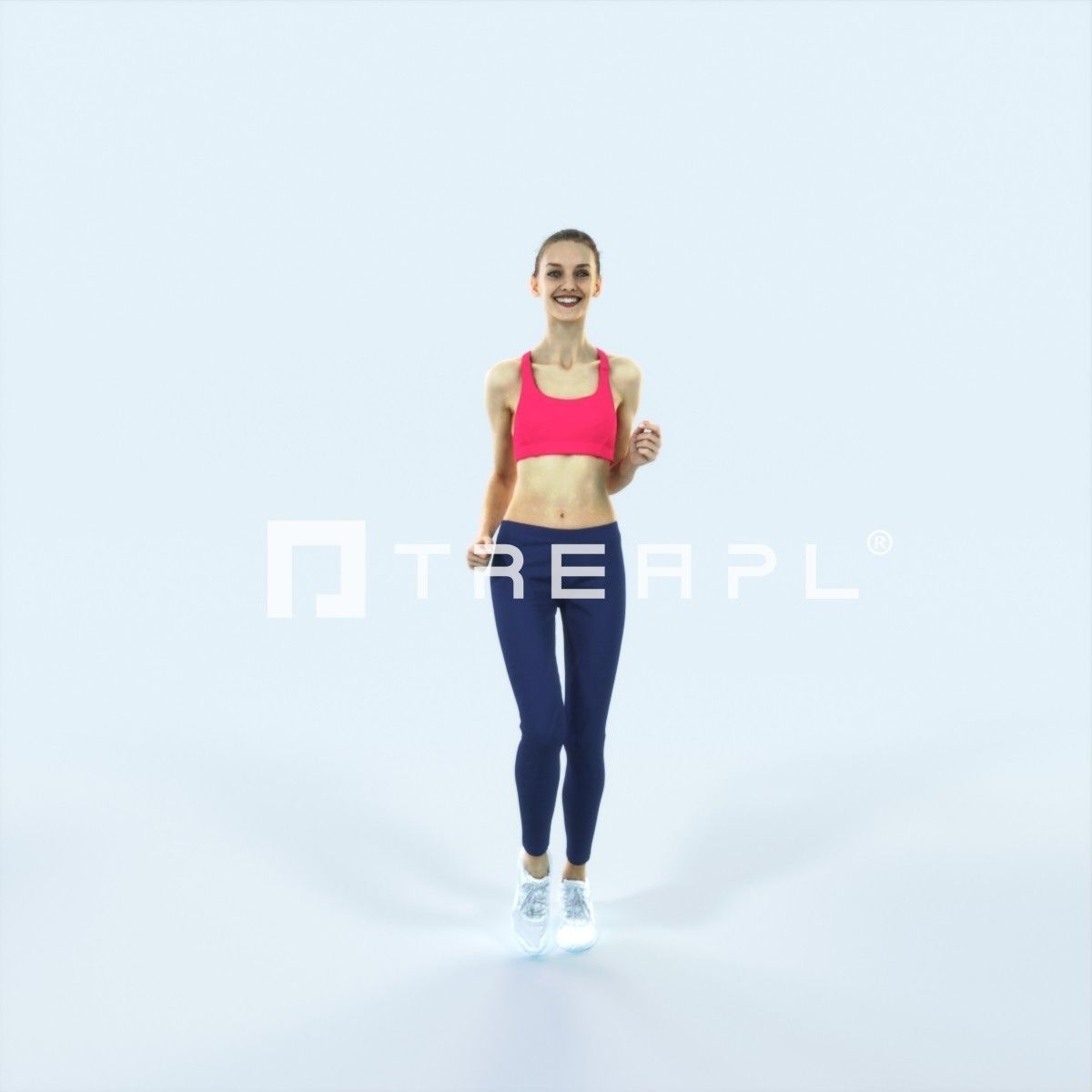 3D model Beauty 03G Jogging Sports Running Woman VR / AR / low-poly ...