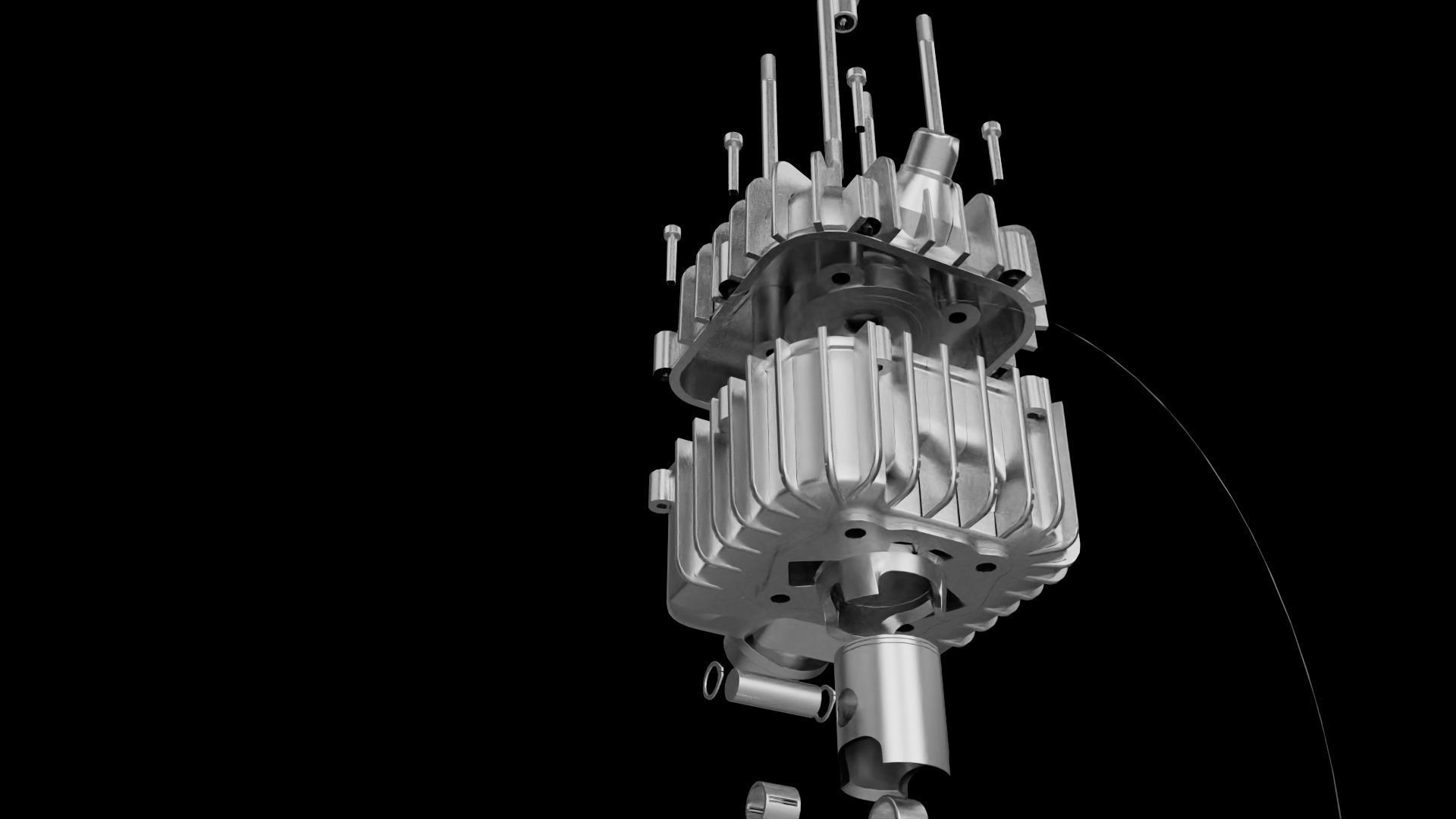 06-50CC engines 3D model 3D printable | CGTrader