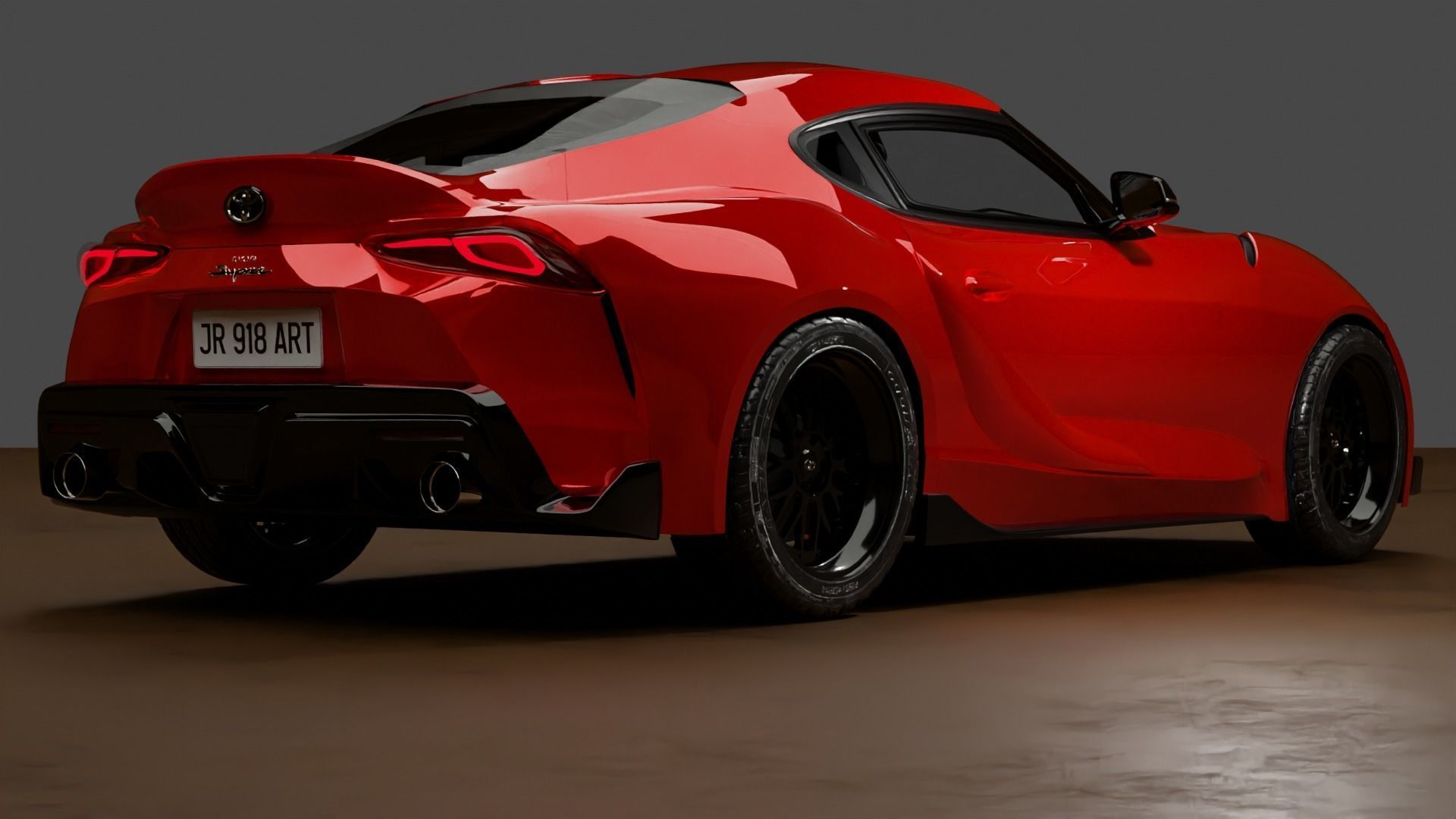 3D model toyota supra sport red edision VR / AR / low-poly | CGTrader