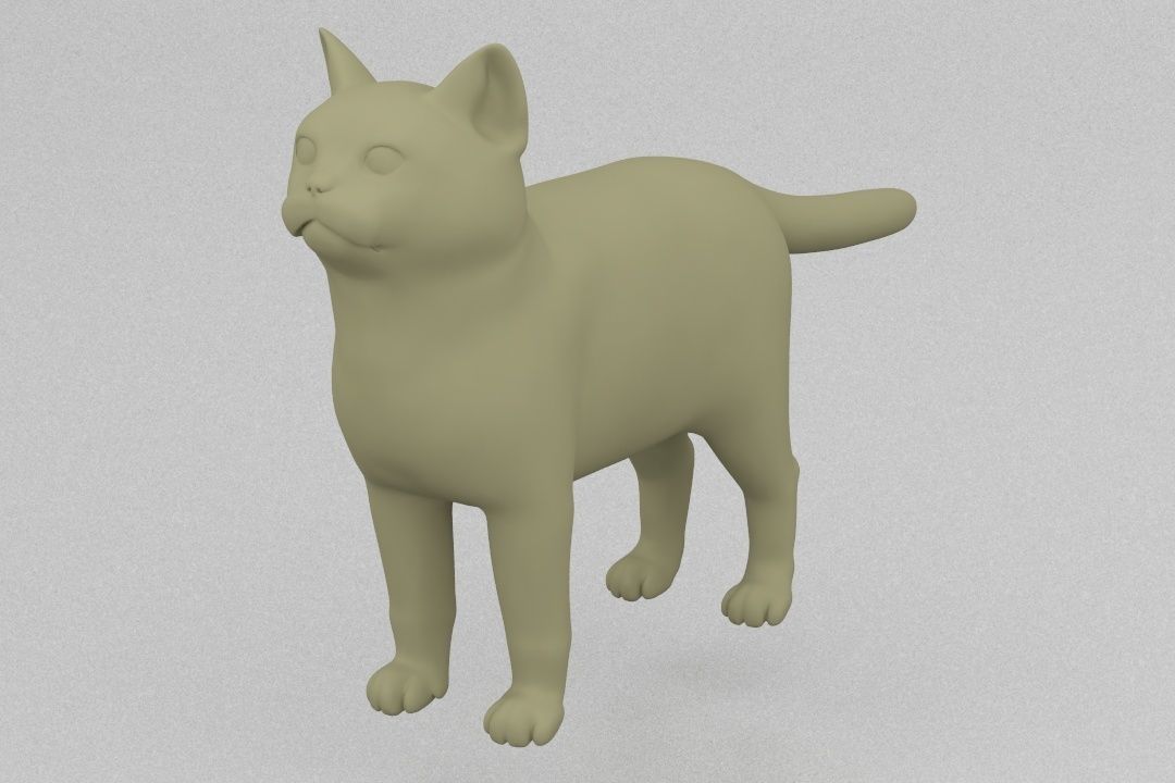 Pet Cat 3D model 3D printable | CGTrader