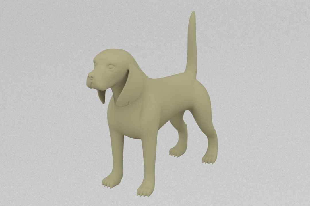 Dog Beagle 3D model 3D printable | CGTrader
