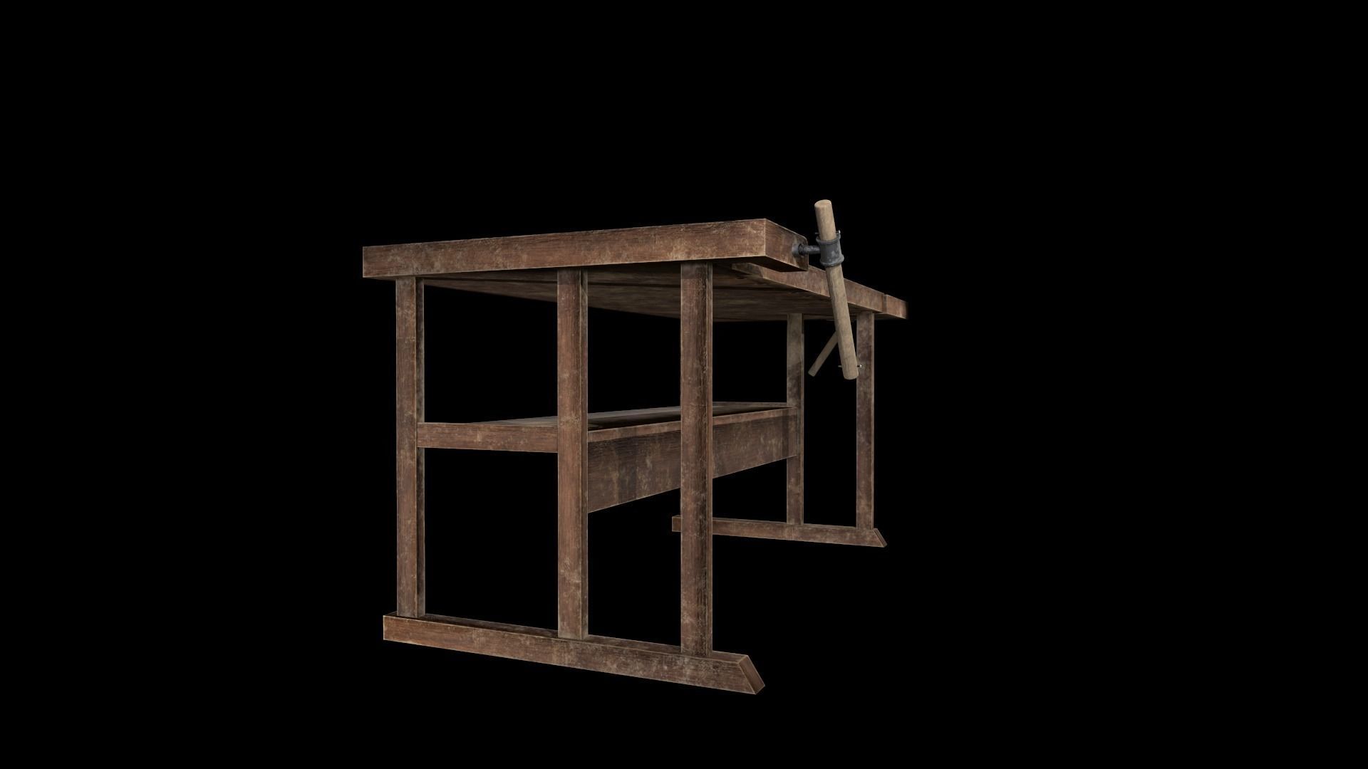 3D model OLD - WORKBENCH VR / AR / low-poly | CGTrader