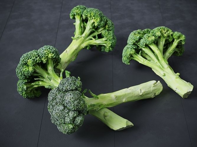 Broccoli Bunch 3D model | CGTrader