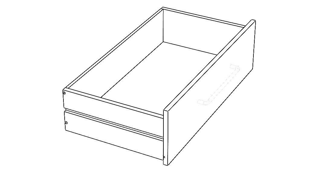 Single Wooden Drawer free 3D model rigged | CGTrader