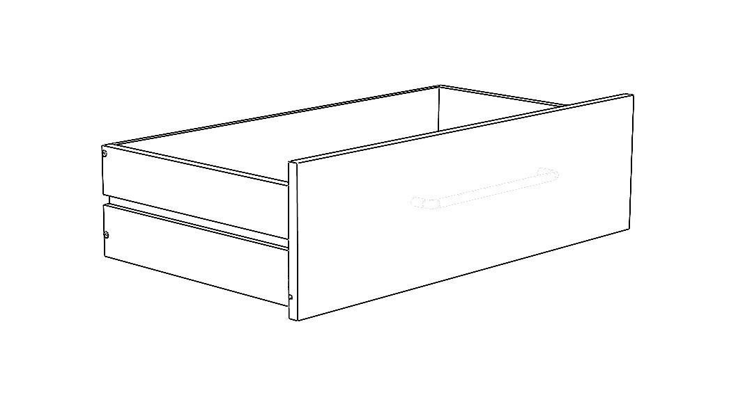 Single Wooden Drawer free 3D model rigged | CGTrader