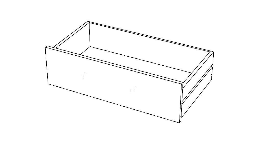 Single Wooden Drawer free 3D model rigged | CGTrader