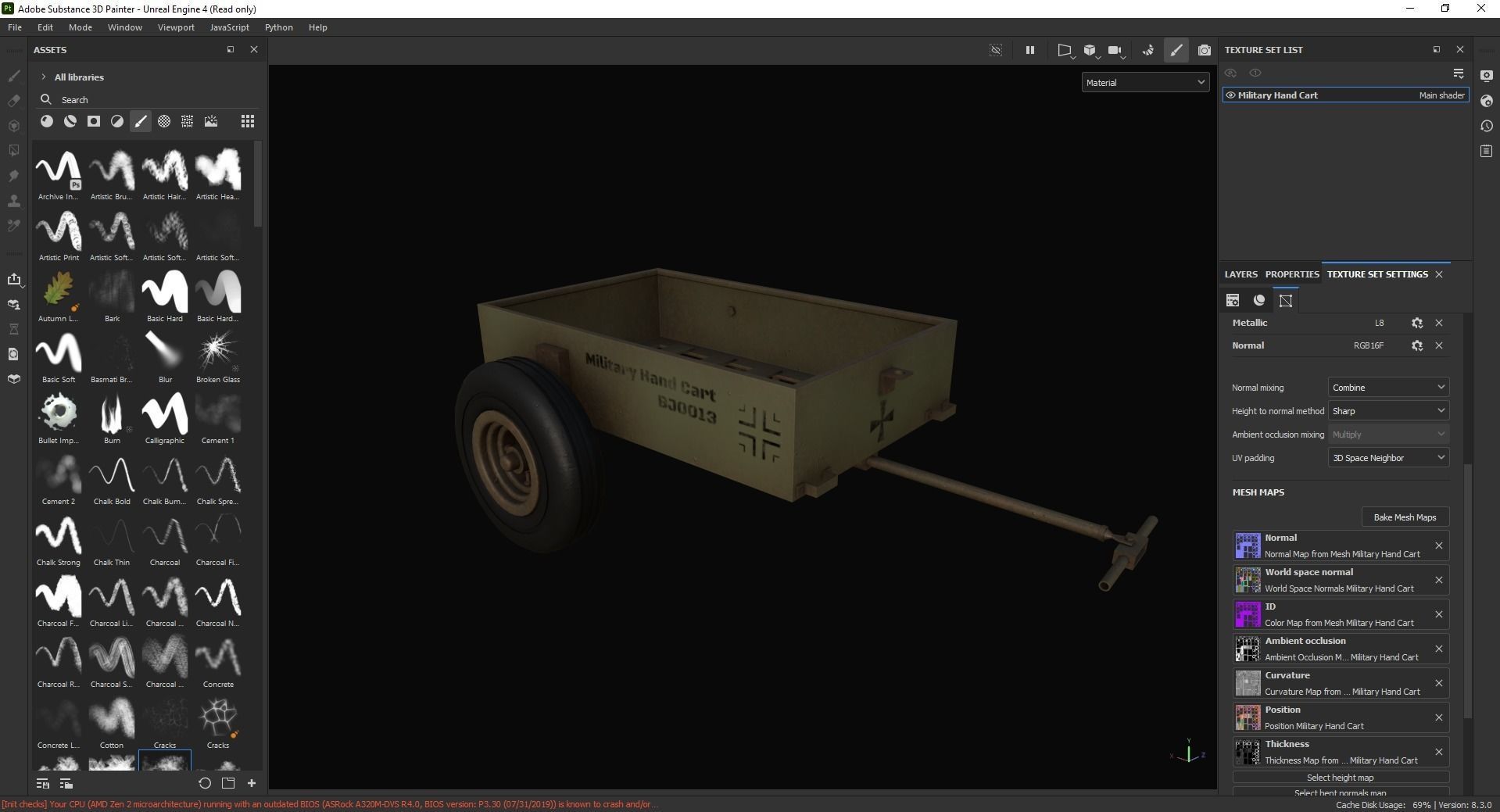 3D model Military Hand Cart 3D Model VR / AR / low-poly | CGTrader