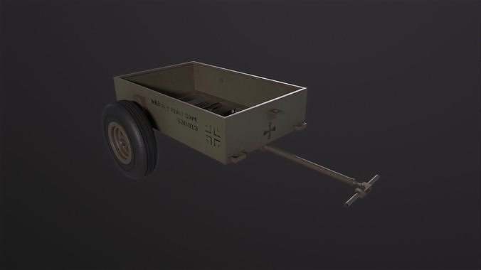 3D model Military Hand Cart 3D Model VR / AR / low-poly | CGTrader