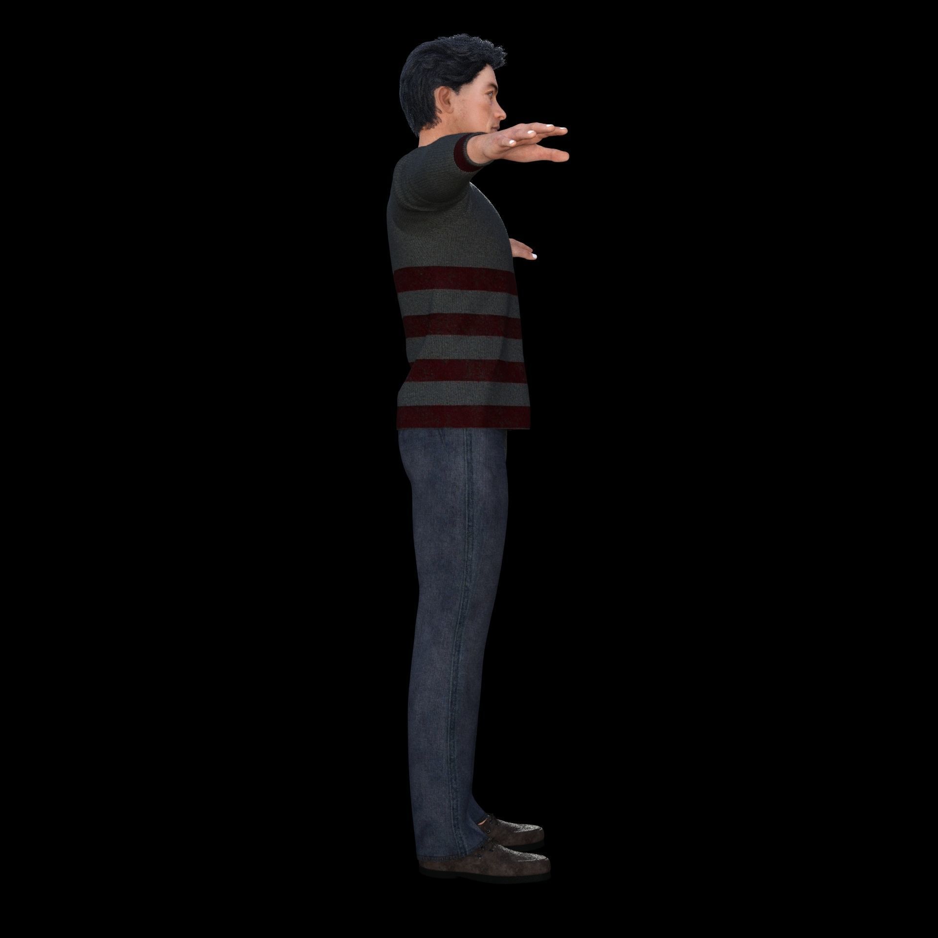 3D model Van Damme Character VR / AR / low-poly | CGTrader