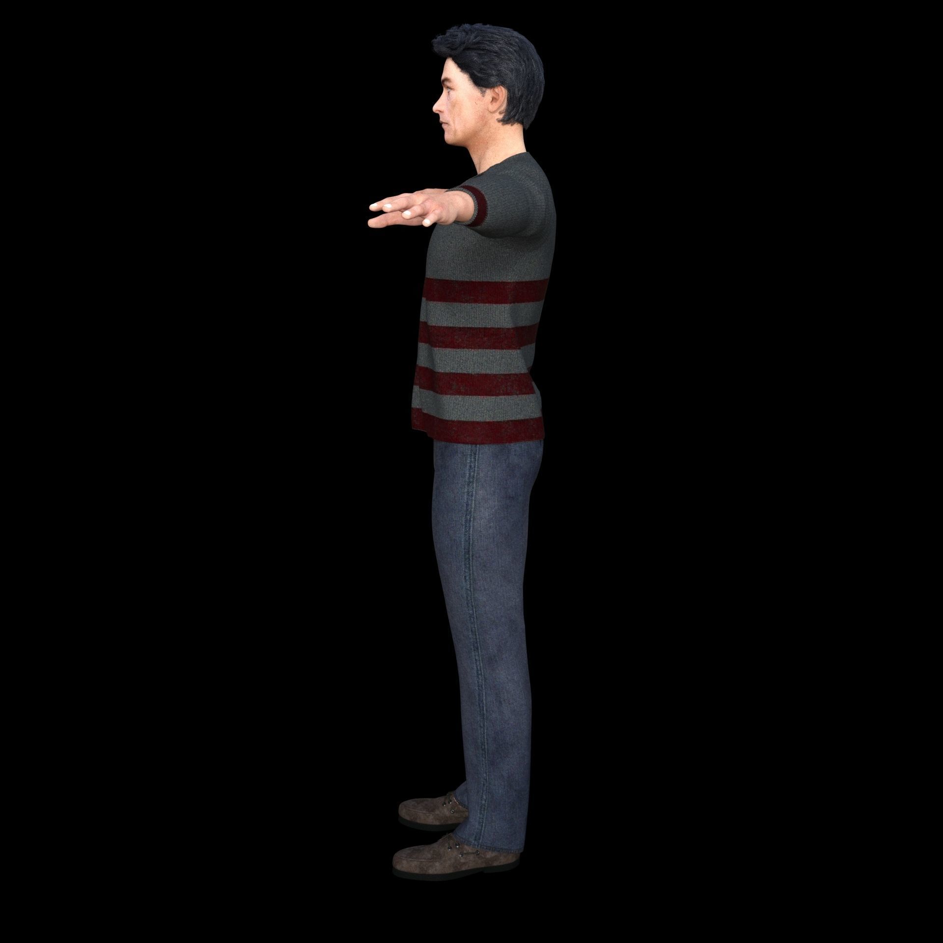 3D model Van Damme Character VR / AR / low-poly | CGTrader