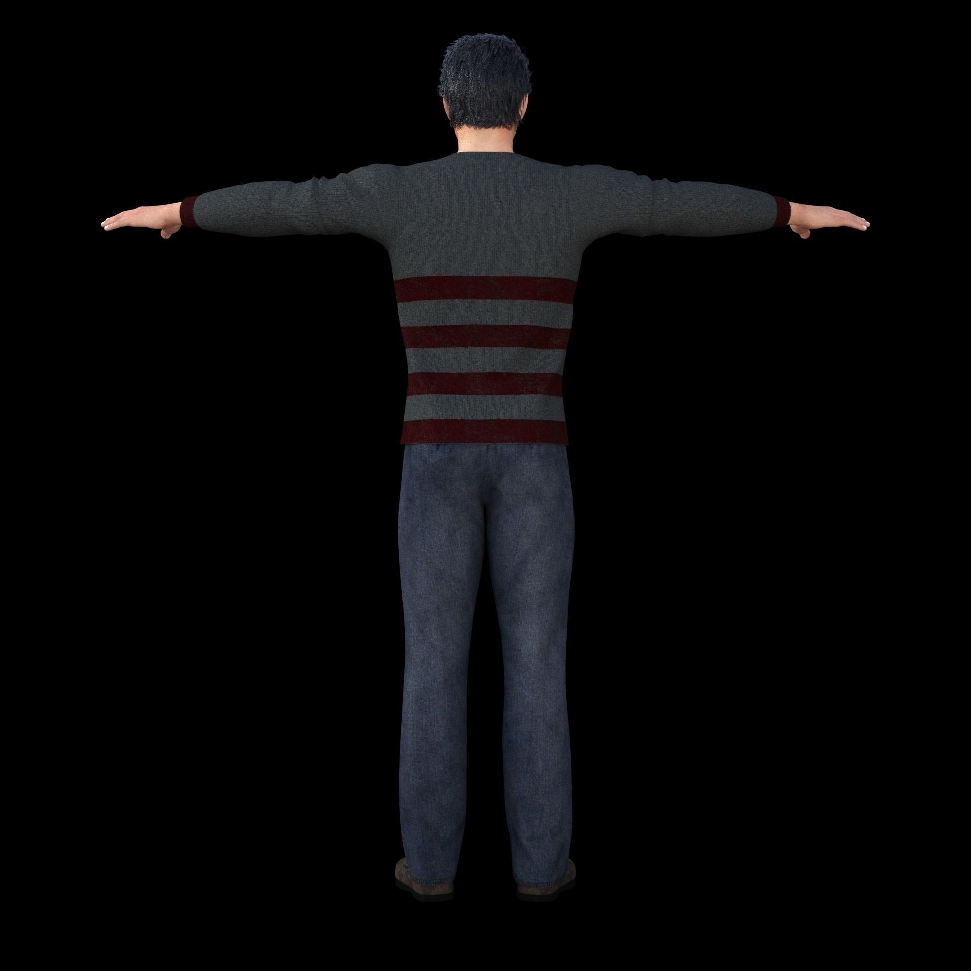 3D model Van Damme Character VR / AR / low-poly | CGTrader