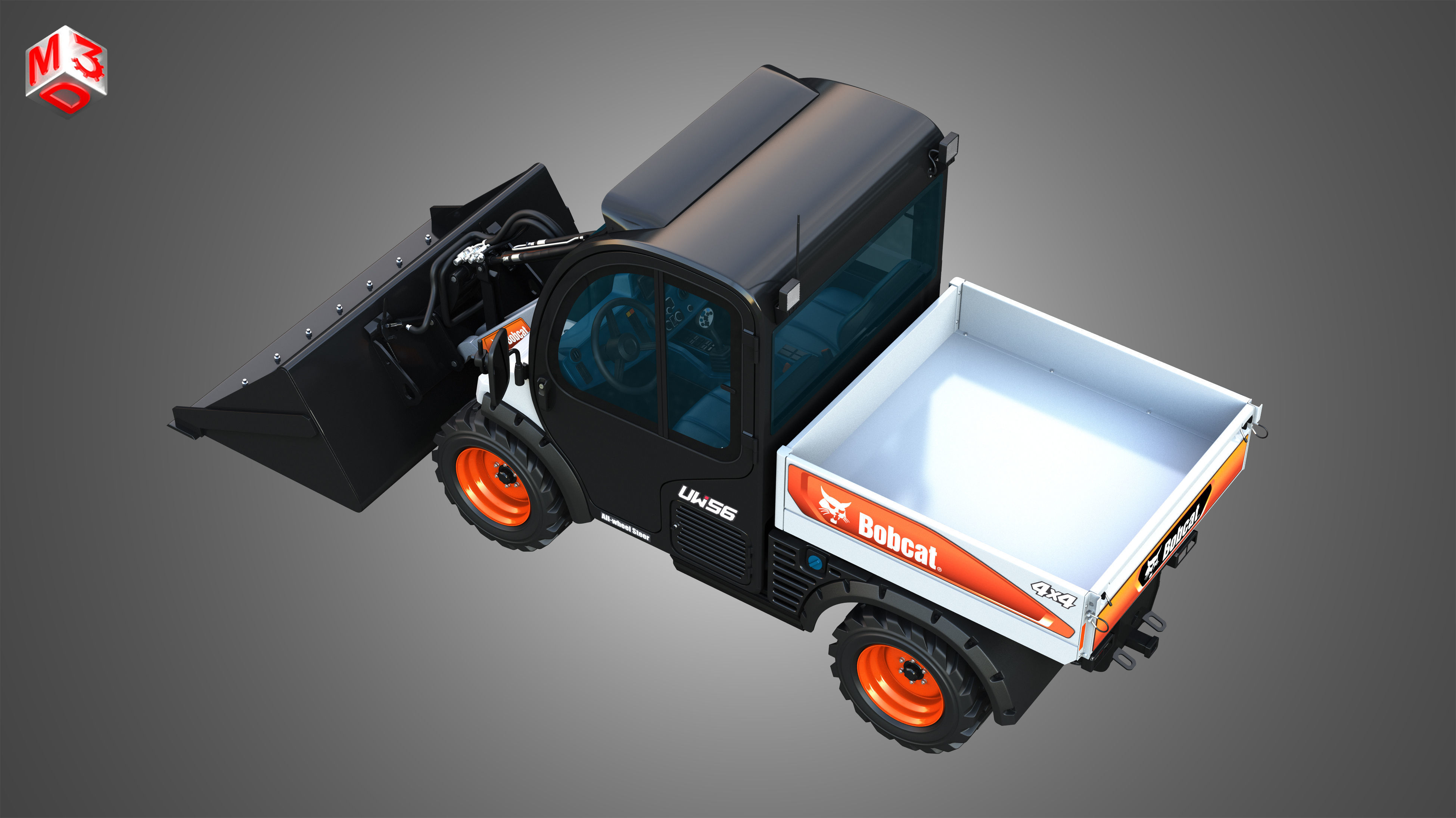 UW56 - Toolcat Utility Work Machine - Bucket 3D model | CGTrader
