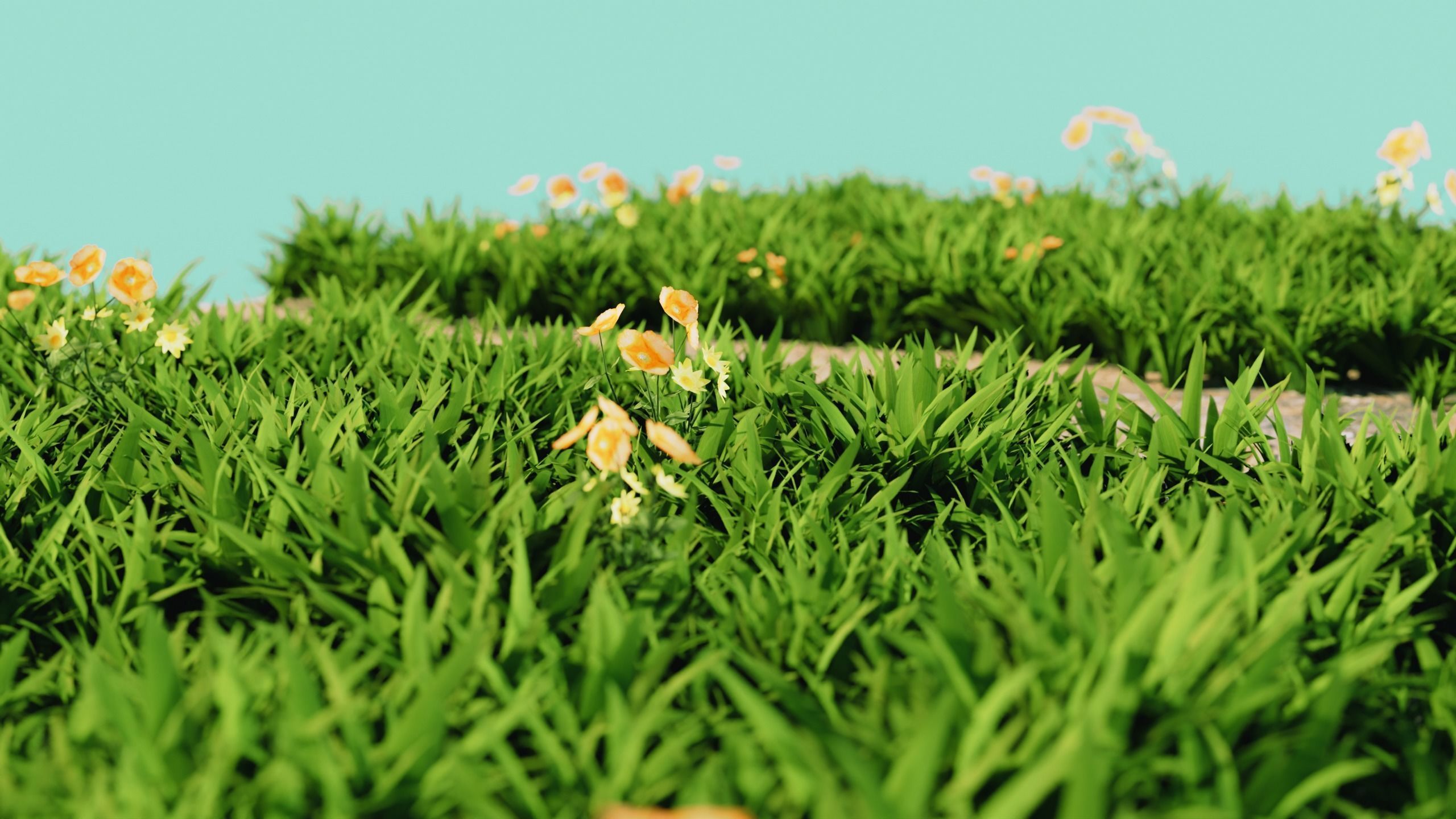 Procedural grass based on Geometry Node Blender - GeoNode free 3D model ...