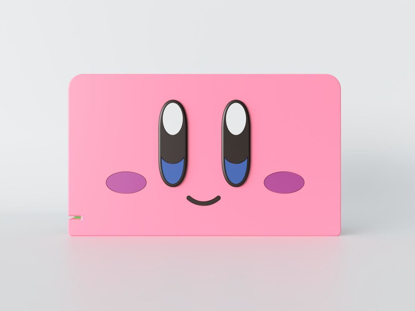 Nintendo switch faceplate Kirby 3D model 3D printable | CGTrader