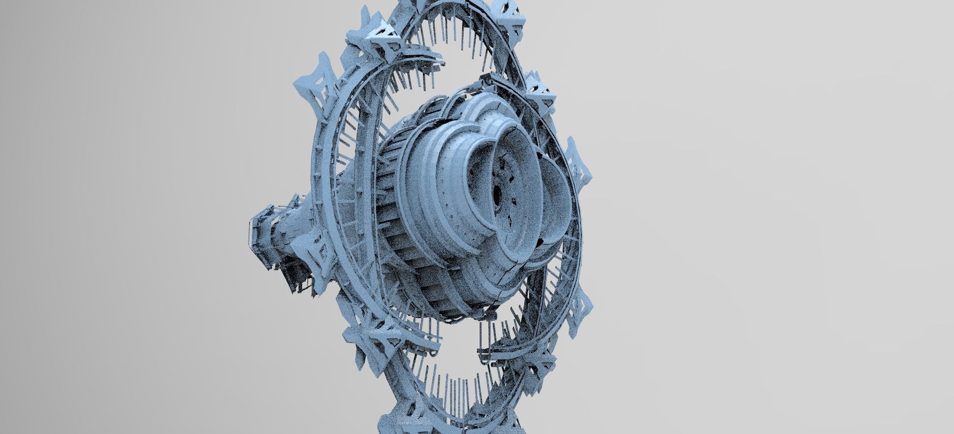 Sci Fi Alien Mountain array 2 3D model | CGTrader