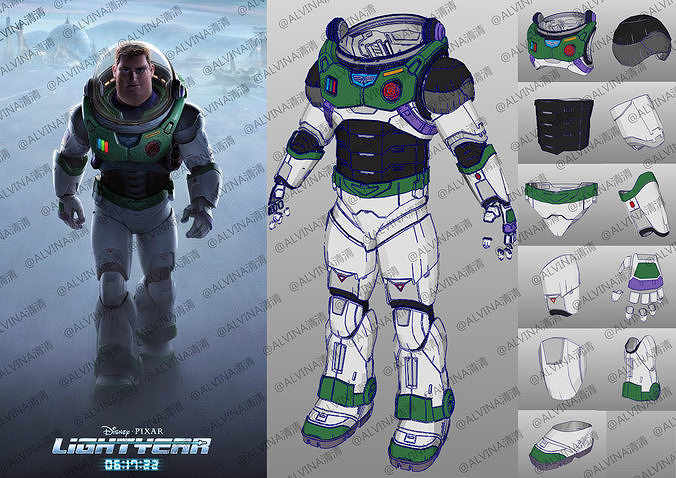3D model 2022 Buzz Lightyear Armor pepakura Foam Full VR / AR / low-poly | CGTrader