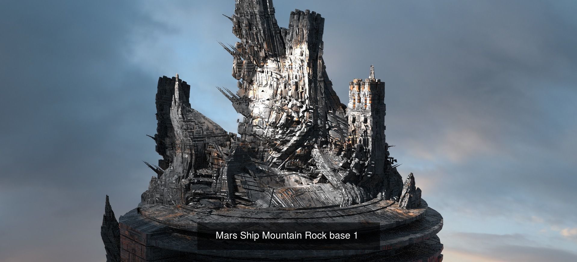 Colossal alien Mountains collection 1 | CGTrader