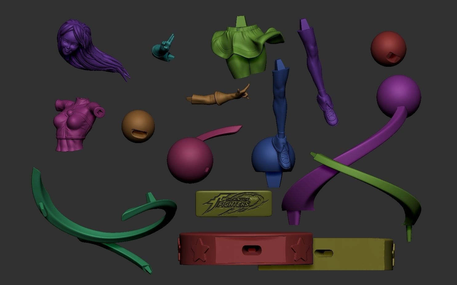 Athena King of fighters 3D model 3D printable | CGTrader