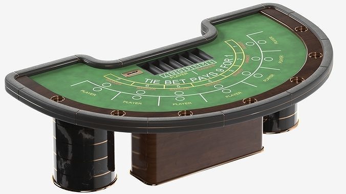 Casino Baccarat Table 3D model | CGTrader
