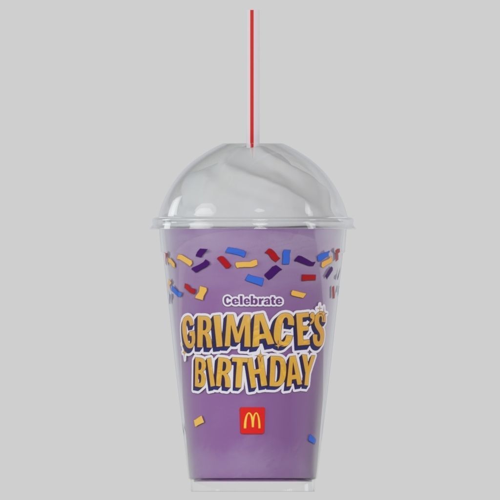 3D model The McDonalds Grimace Shake VR / AR / low-poly | CGTrader