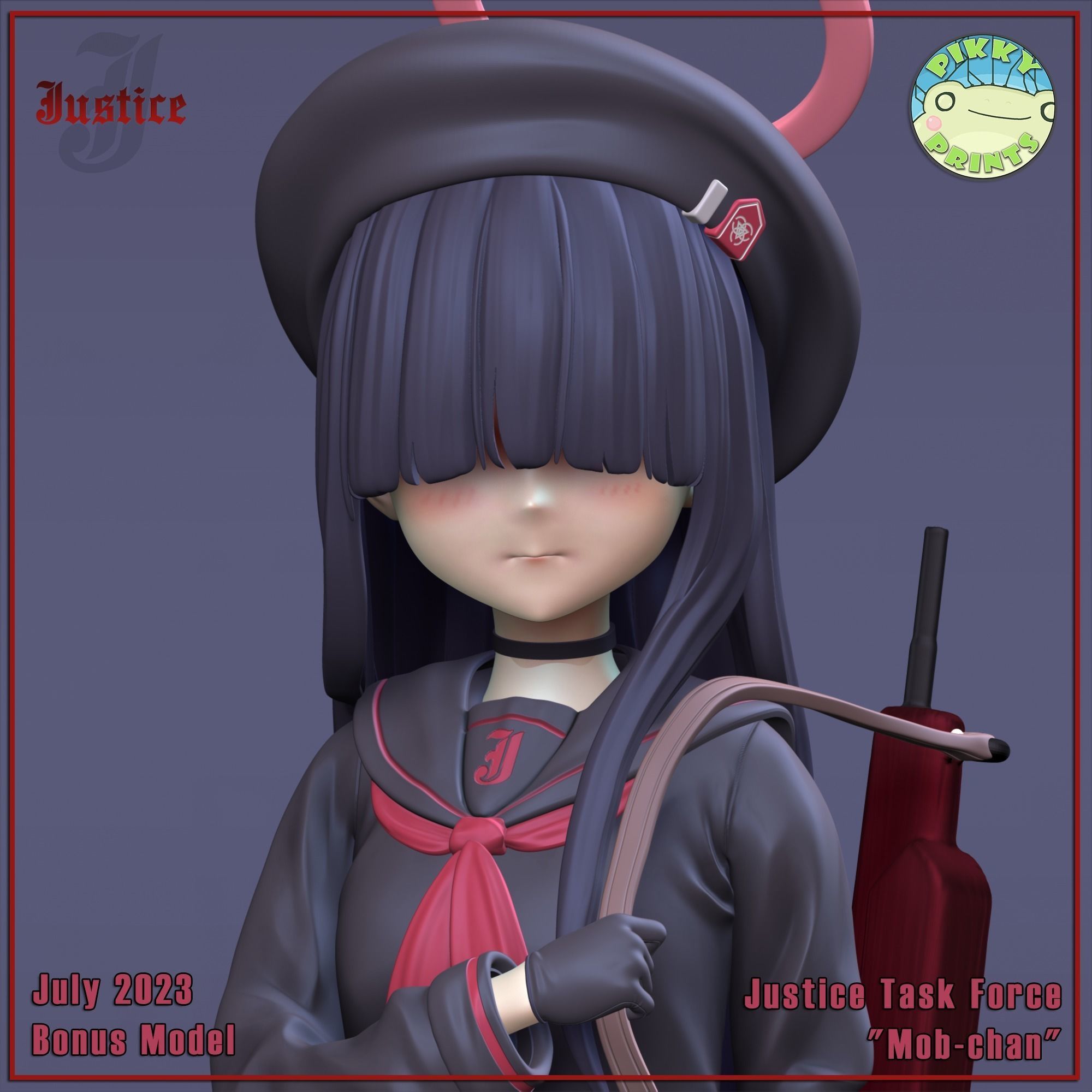 Mob-chan - Blue Archive 3D model 3D printable | CGTrader