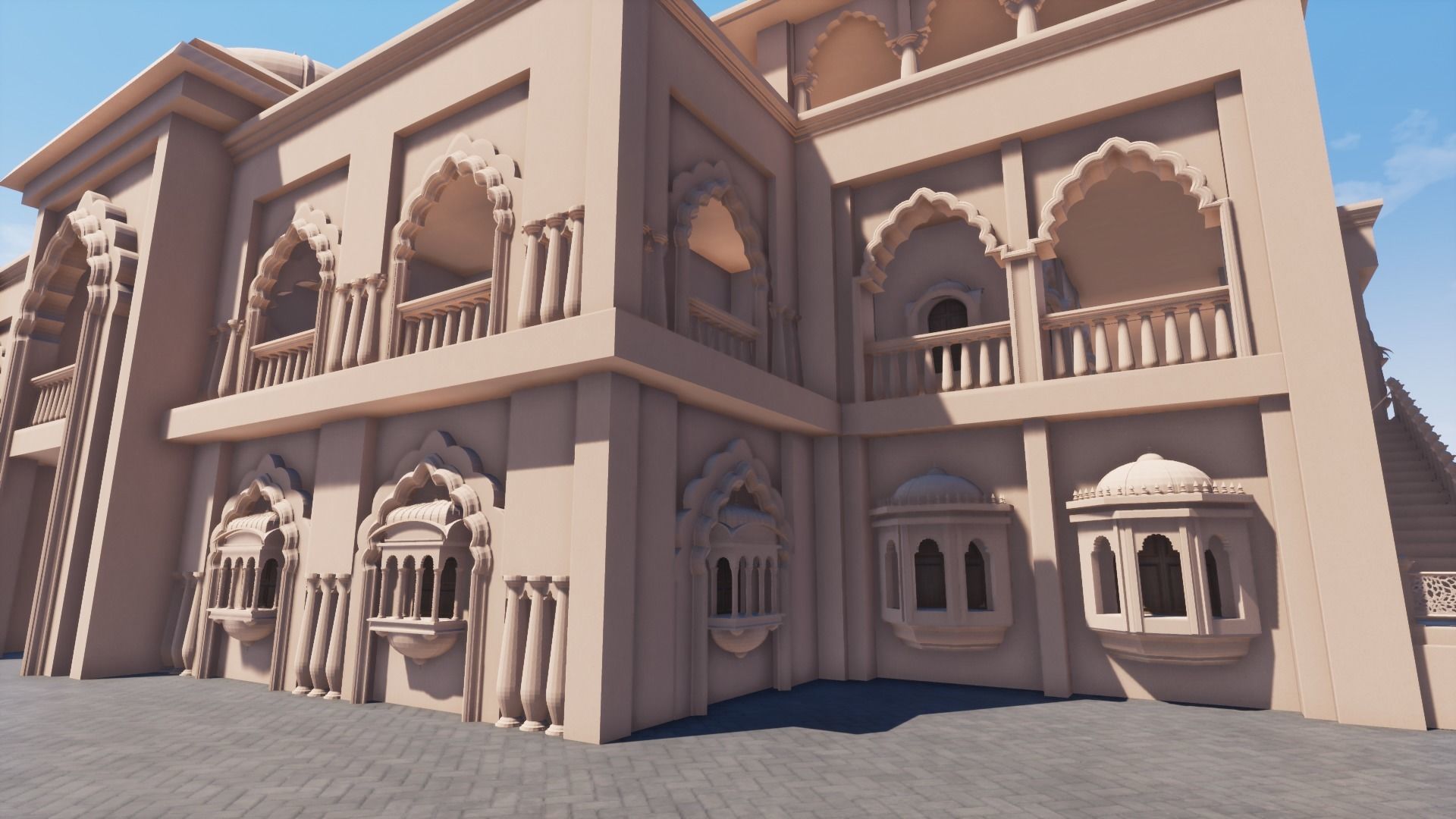 Indian architecture 3D model | CGTrader
