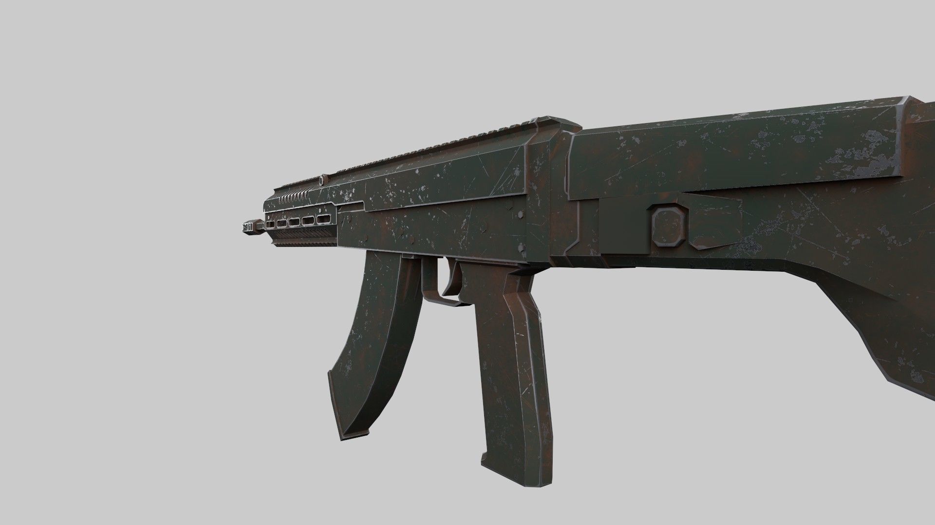 Assault rifle 3D model | CGTrader