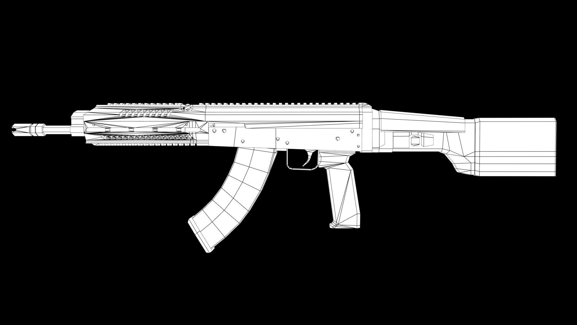 Assault rifle 3D model | CGTrader