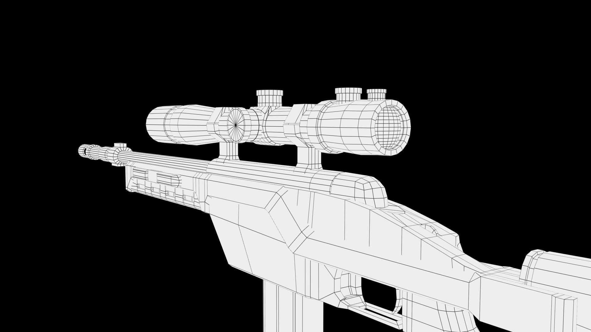 Assault rifle 3D model | CGTrader