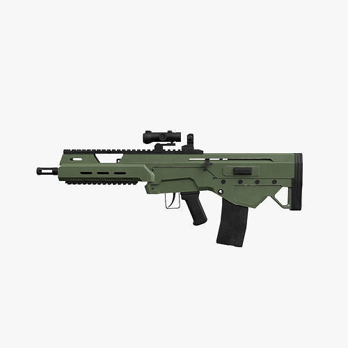 Assault rifle 3D model | CGTrader