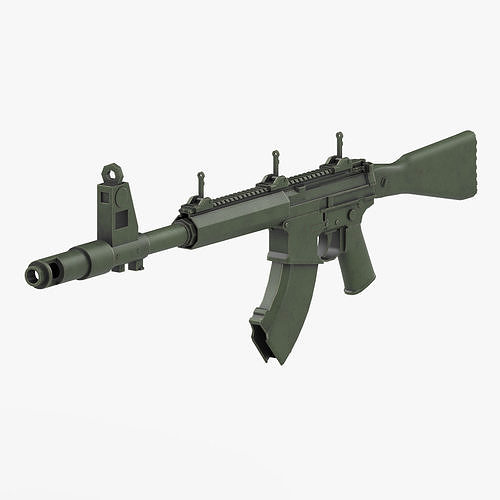 Assault rifle 3D model | CGTrader