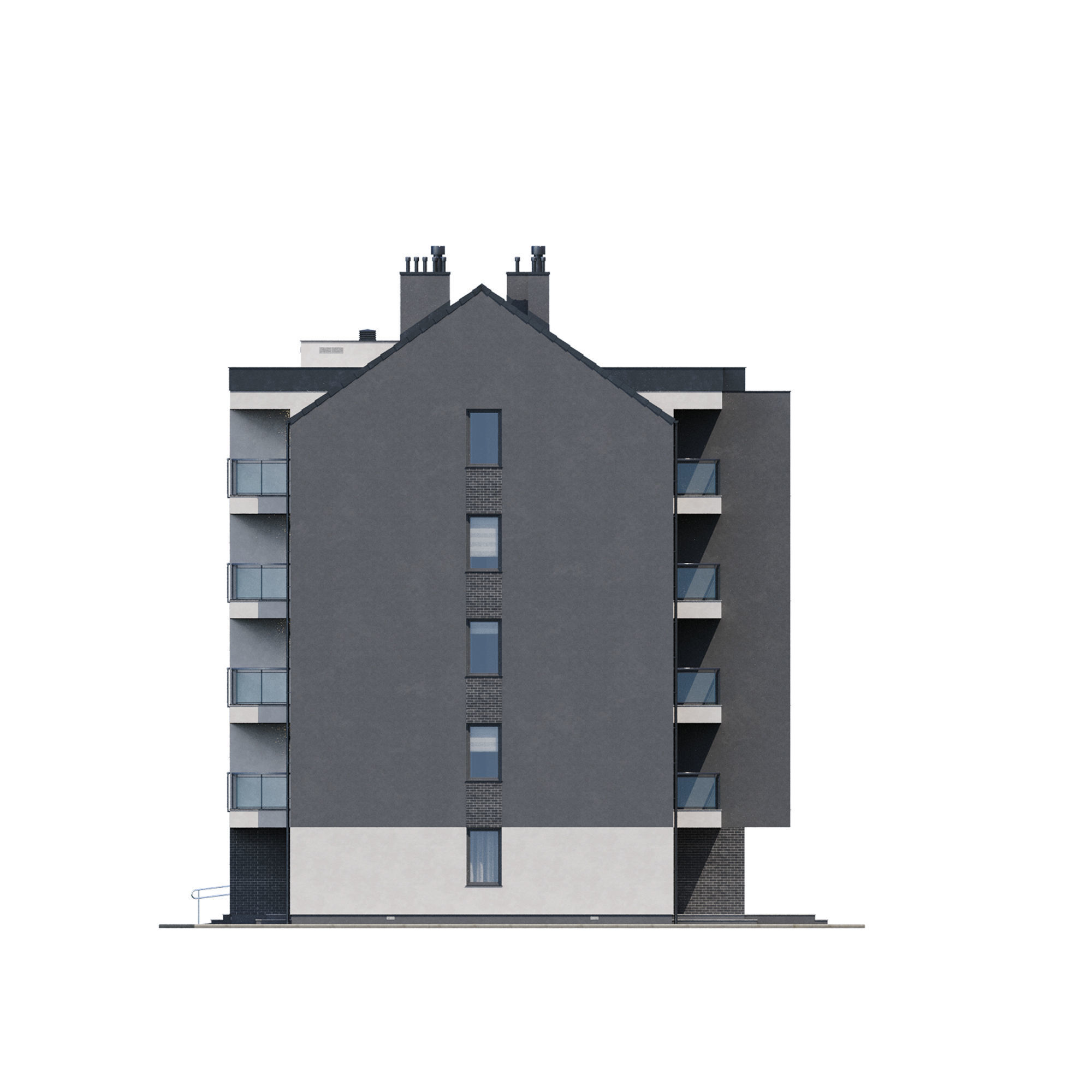Residential building V1 3D model | CGTrader