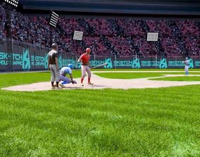 Rigged Baseball stadium 3D Models | CGTrader